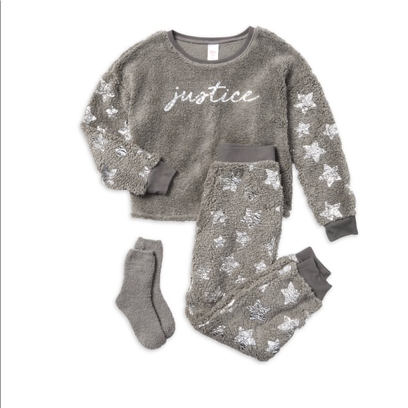 Justice | Pajamas | Nwt Justice Stars Bundle Socks Pajamas Sherpa ...